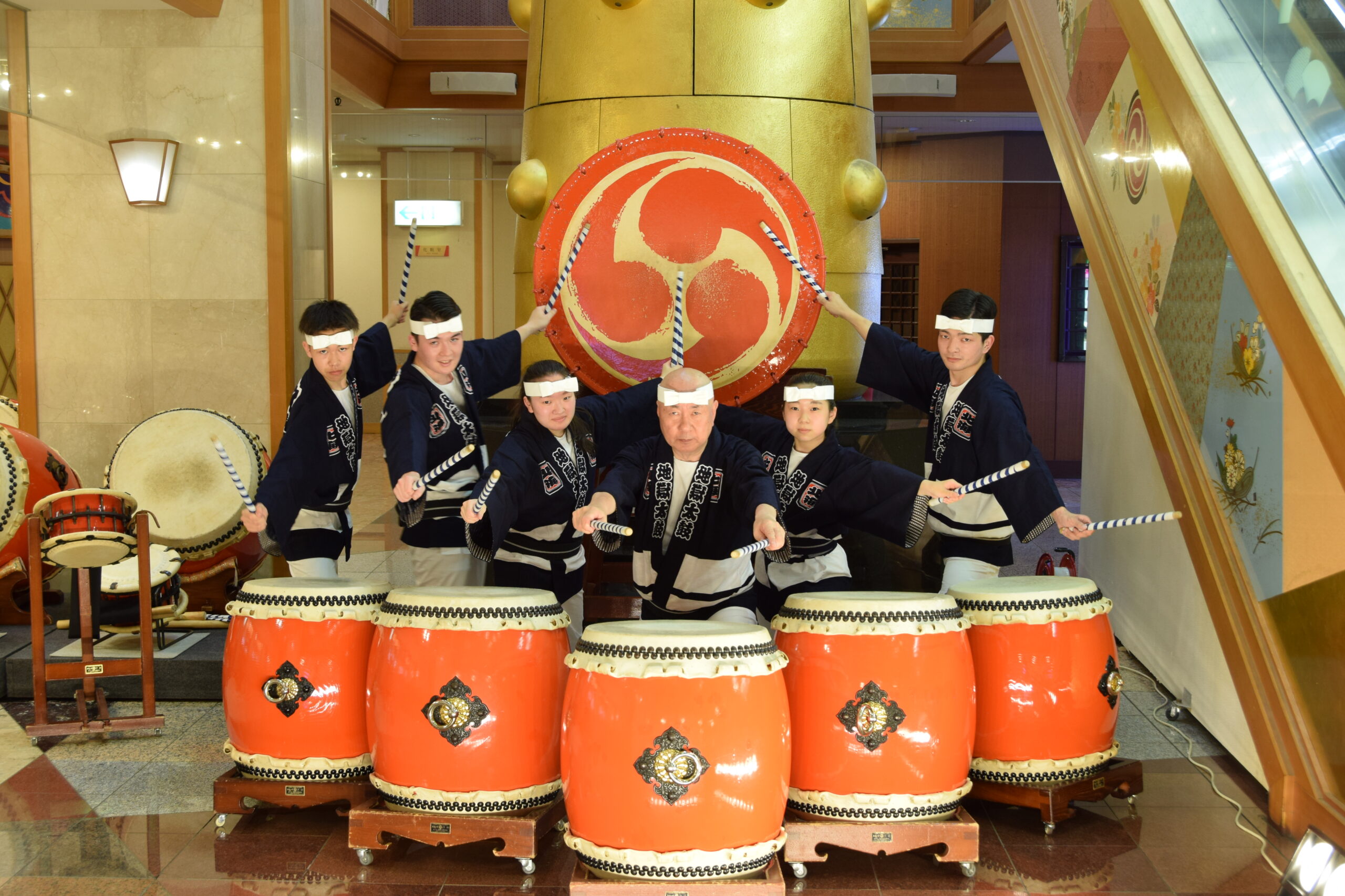 Japanese traditional drum show